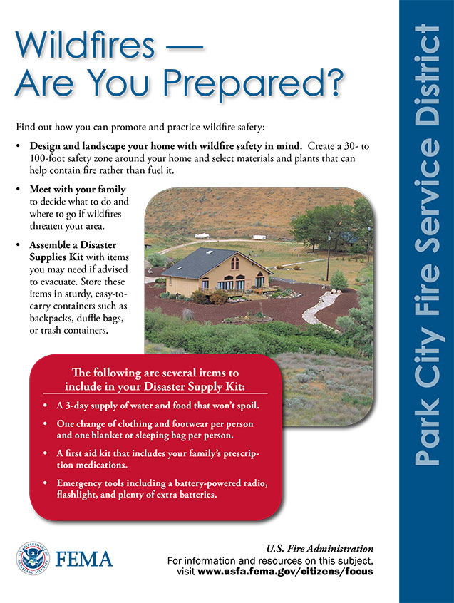 Wildfires - Are you Prepared? | Park City Fire District