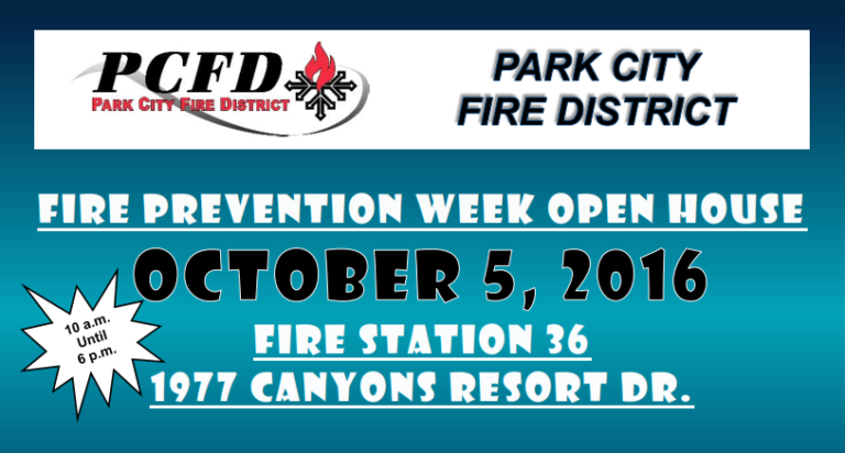Fire Prevention Week Open House | Park City Fire District